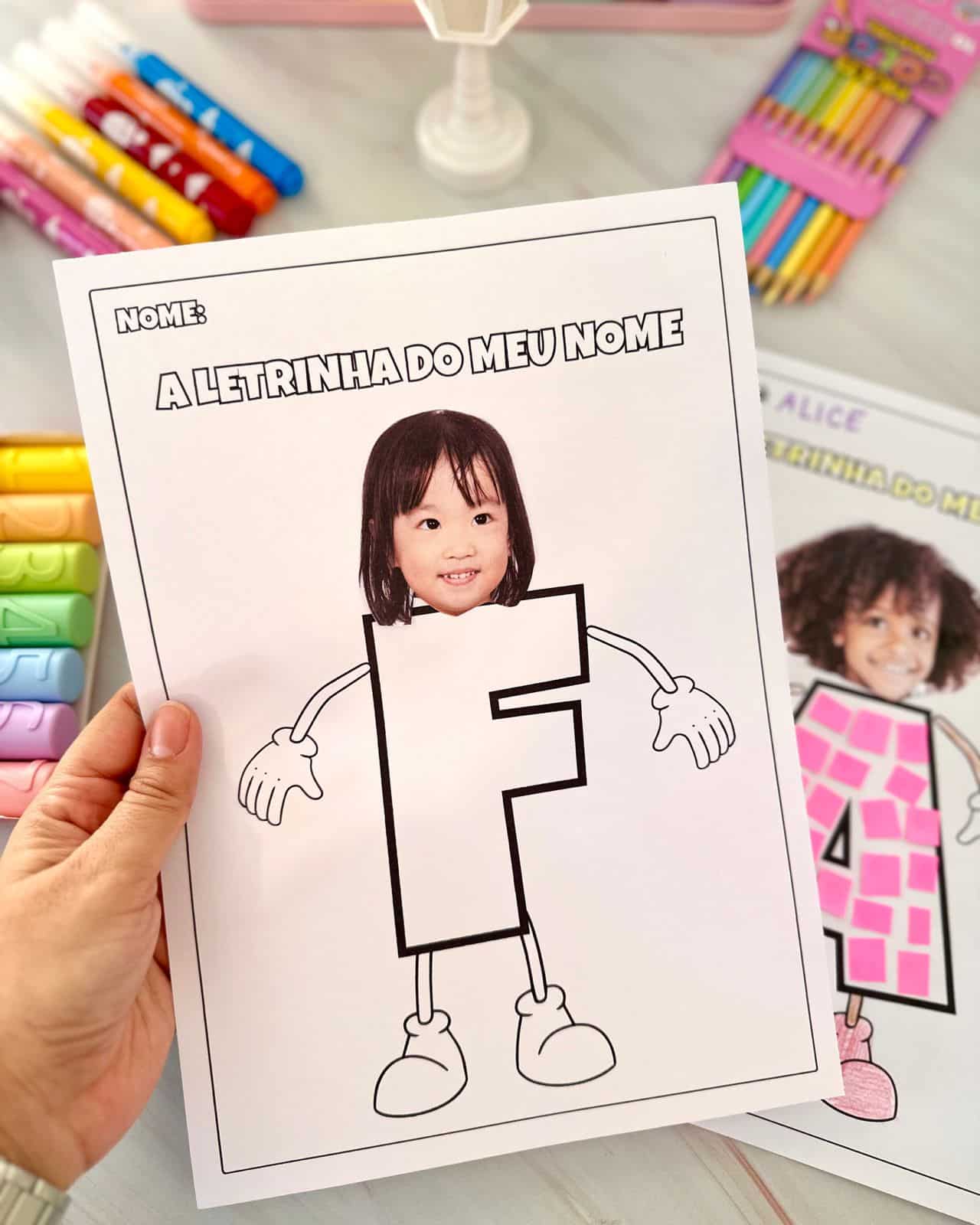 🔤 Atividade: A Letrinha do Meu Nome – Loja – Aprendizados Mágicos